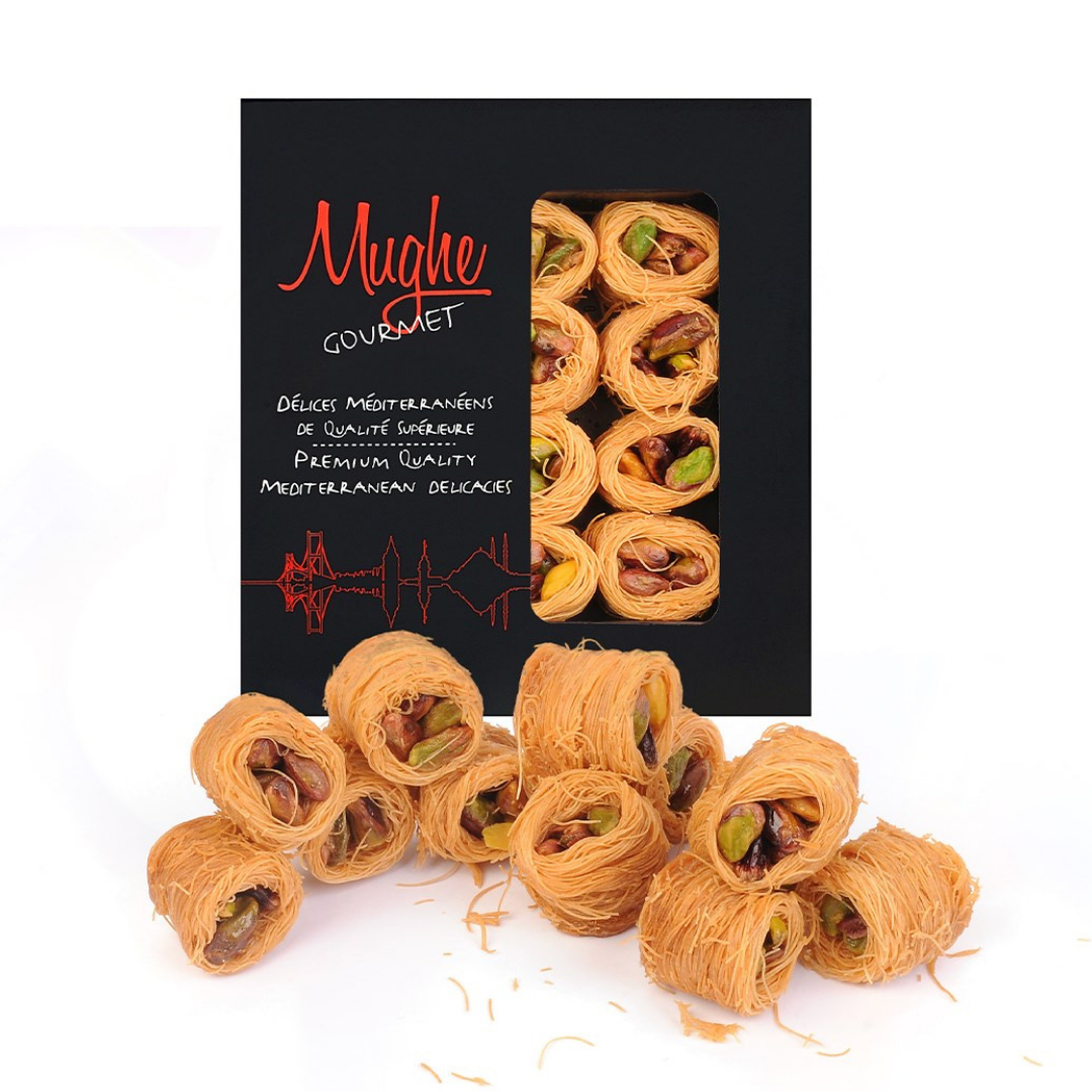 Baklava Pistachio Esh El Bulbul Sweet 160g ℮ 5.65oz, Hand Made 12 pcs ...