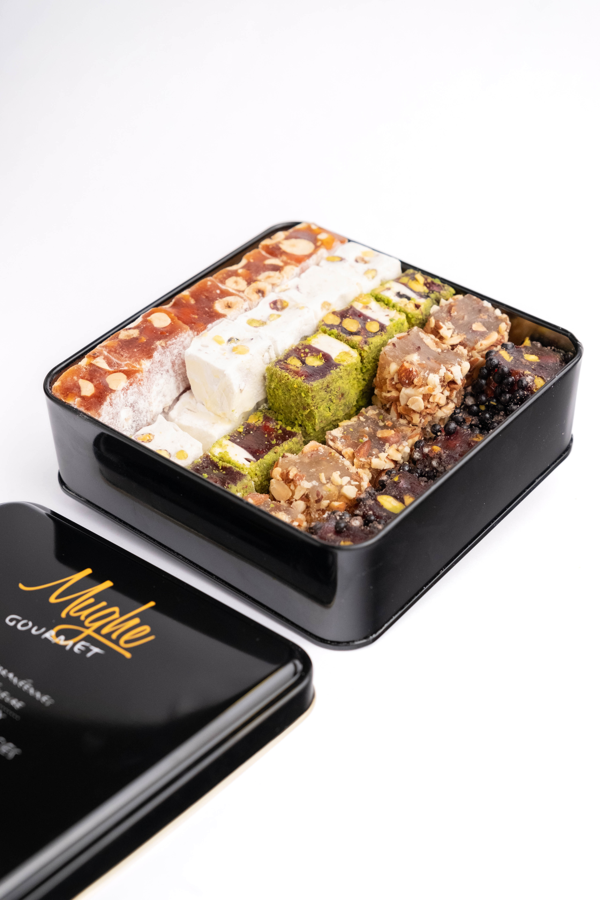 Mughe Sultan Pistachio Turkish Delight - Elegant Lokum Gift Box with D ...